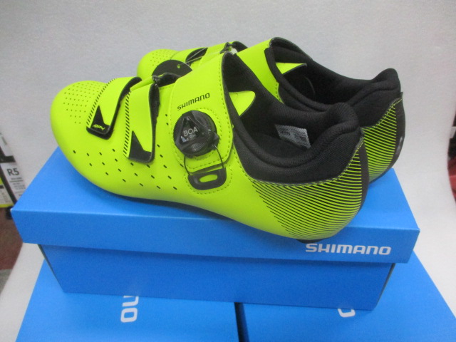 SHIMANO RP4 SH-R400 WIDE NEON YELLOW/シマノ RP4 ワイドサイズ SPD-SL BOA ロード ...